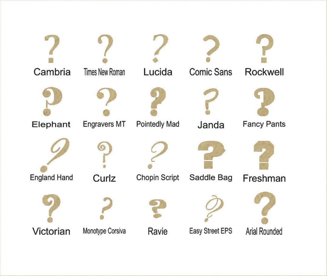 Unfinished Wooden Question Mark (multiple Sizes, Wall Decor) - Etsy