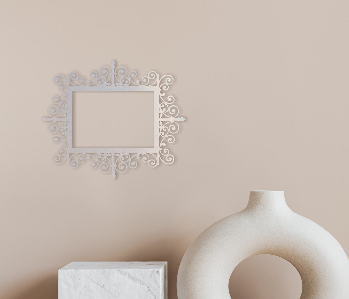 Metal Wall Art Metal Decorative Frame Cutout Wall Art Wall - Etsy