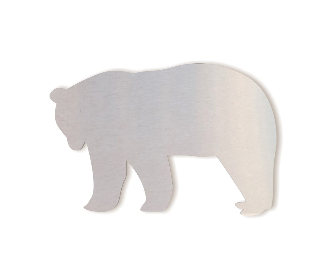 Metal Wall Art Metal Bear Cutout- Animal Cutout, Wall Decor, Wall Art ...