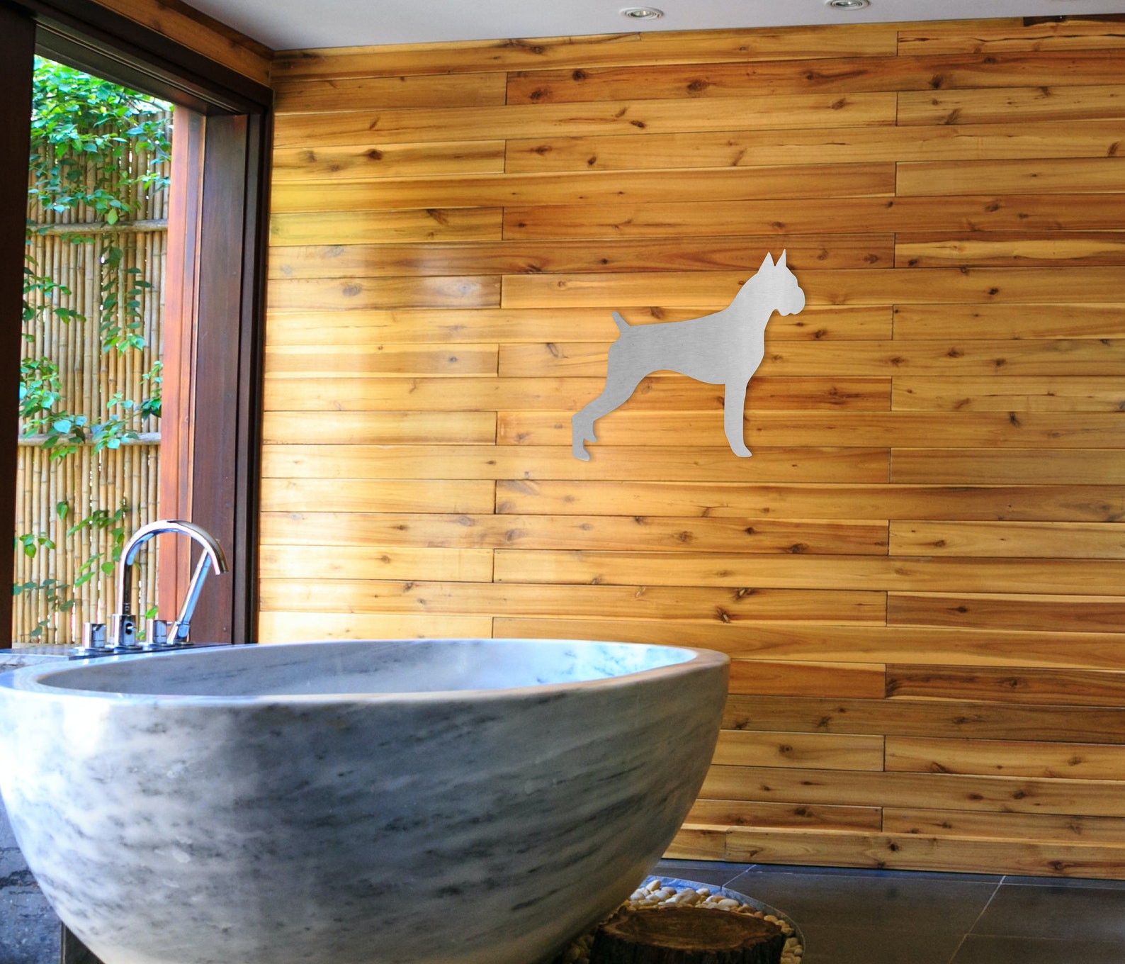 Metal Wall Art Metal Boxer Dog Boxer Dog Cutout Boxer Dog - Etsy