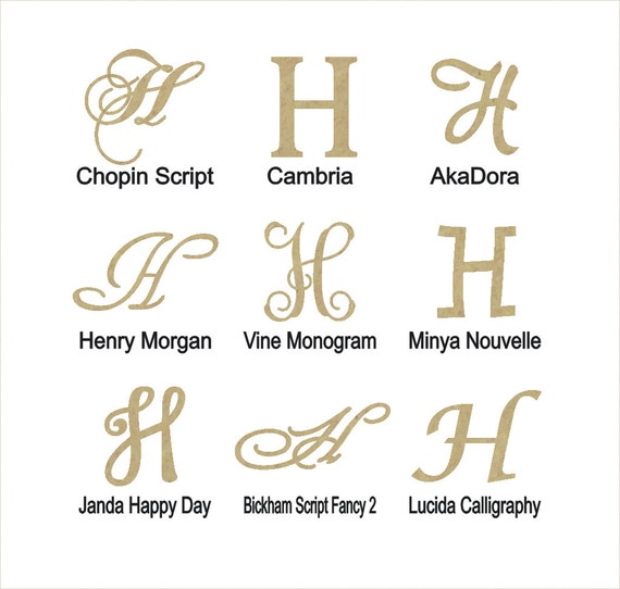 Letter H In Different Fonts