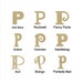 Wooden Wedding Cake Topper Letter P Also Perfect for Birthday Cake ...