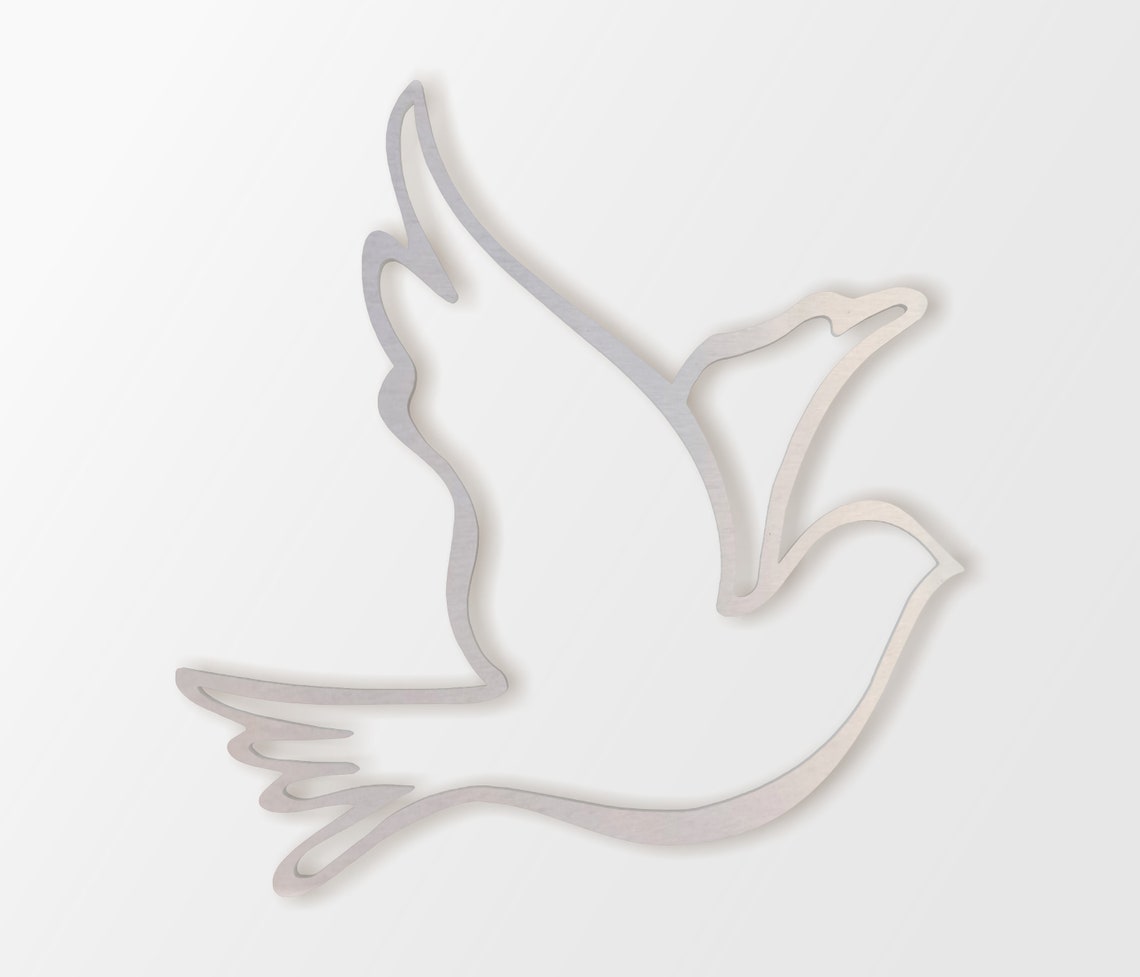 Metal Wall Art Metal Sign Dove Ornament or Accent Great for - Etsy