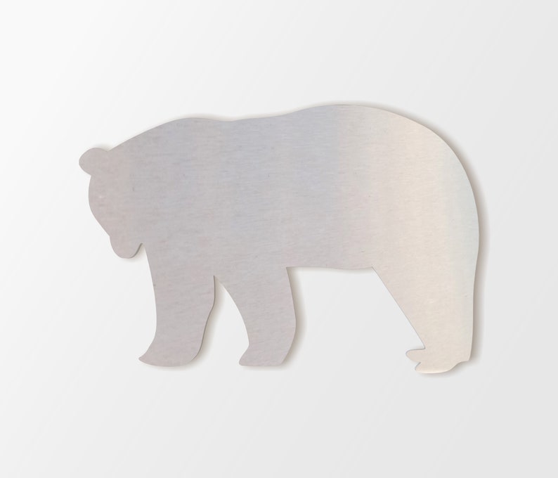 Metal Wall Art Metal Bear Cutout Animal Cutout Wall Decor - Etsy