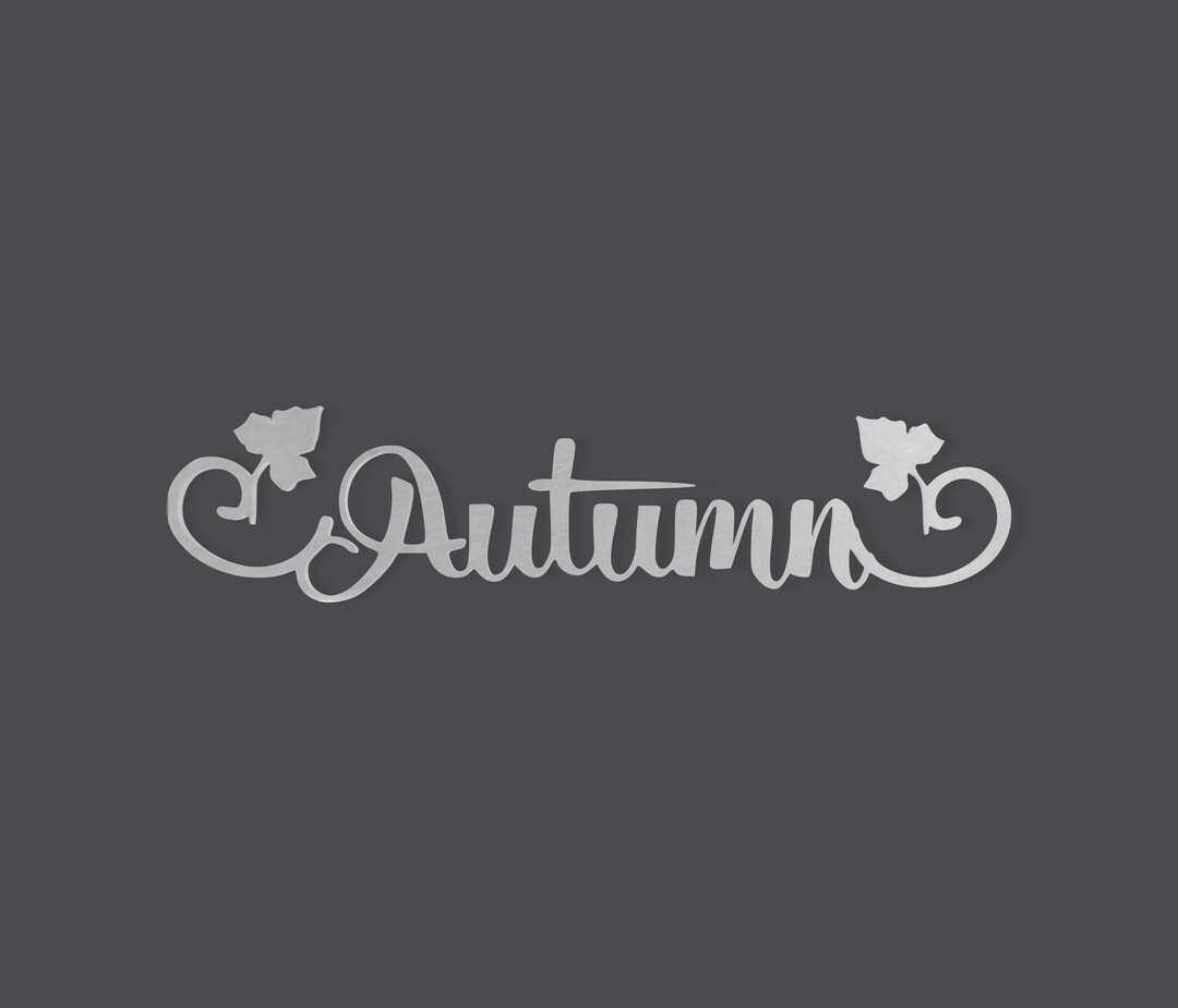 Metal Wall Art Word Cutout "autumn" - Cutout, Fall Decor, Harvest Decor ...