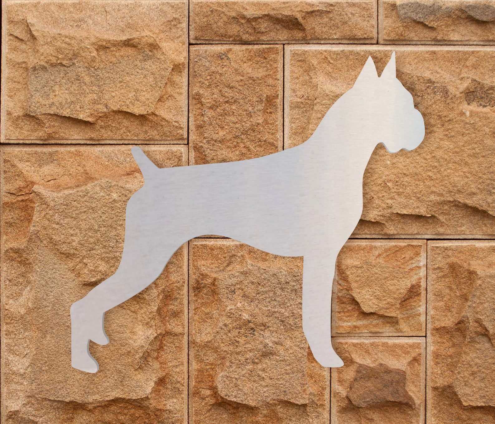 Metal Wall Art Metal Boxer Dog Boxer Dog Cutout Boxer Dog - Etsy