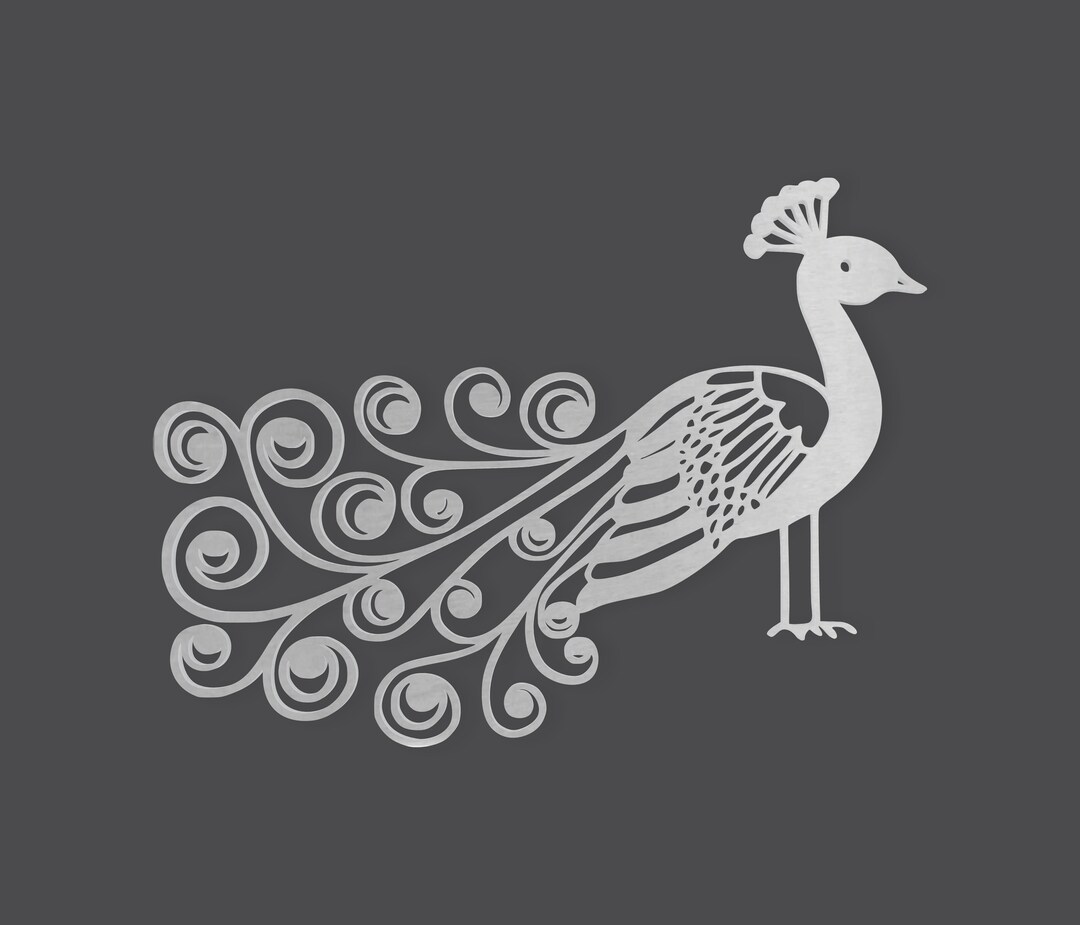 Metal Wall Art Metal Sign Peacock, Metal Cutout, Wall Art, Home Decor ...