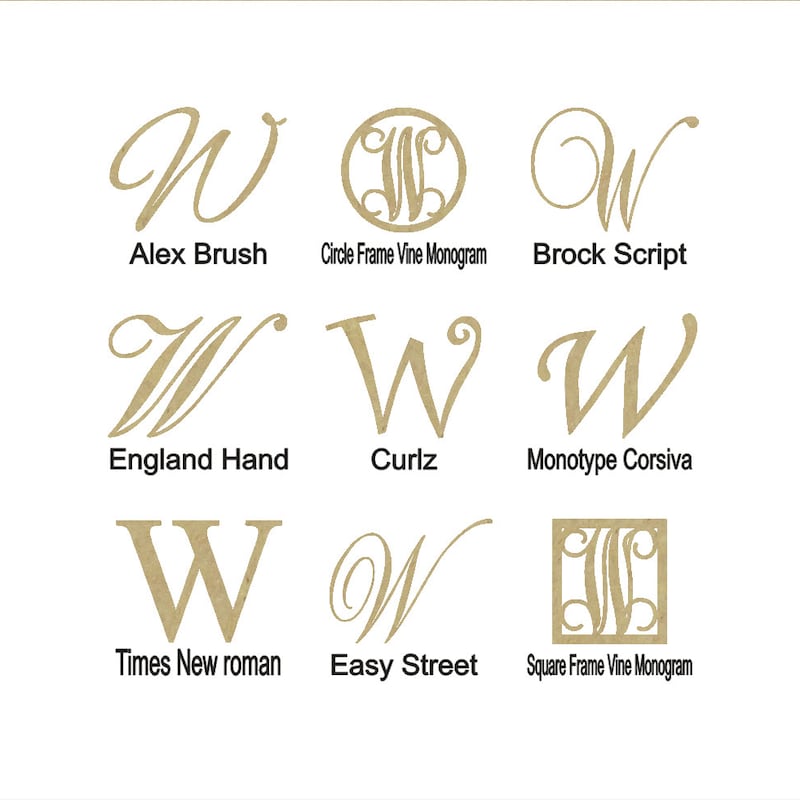 Wooden Letter W - Etsy