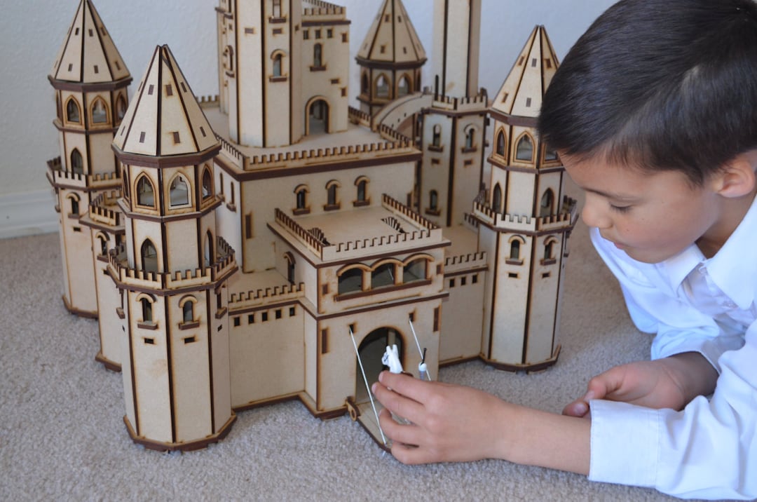 Fairy Tale Castle Craft Kit, Wooden Puzzle (unfinished, Includes ...