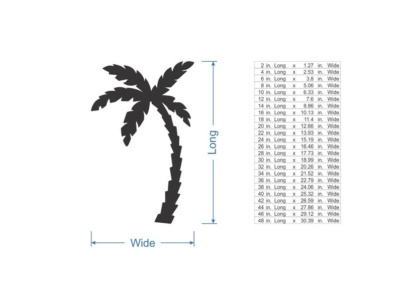Metal Wall Art Metal Sign Palm Tree Metal Cutout Wall Art - Etsy
