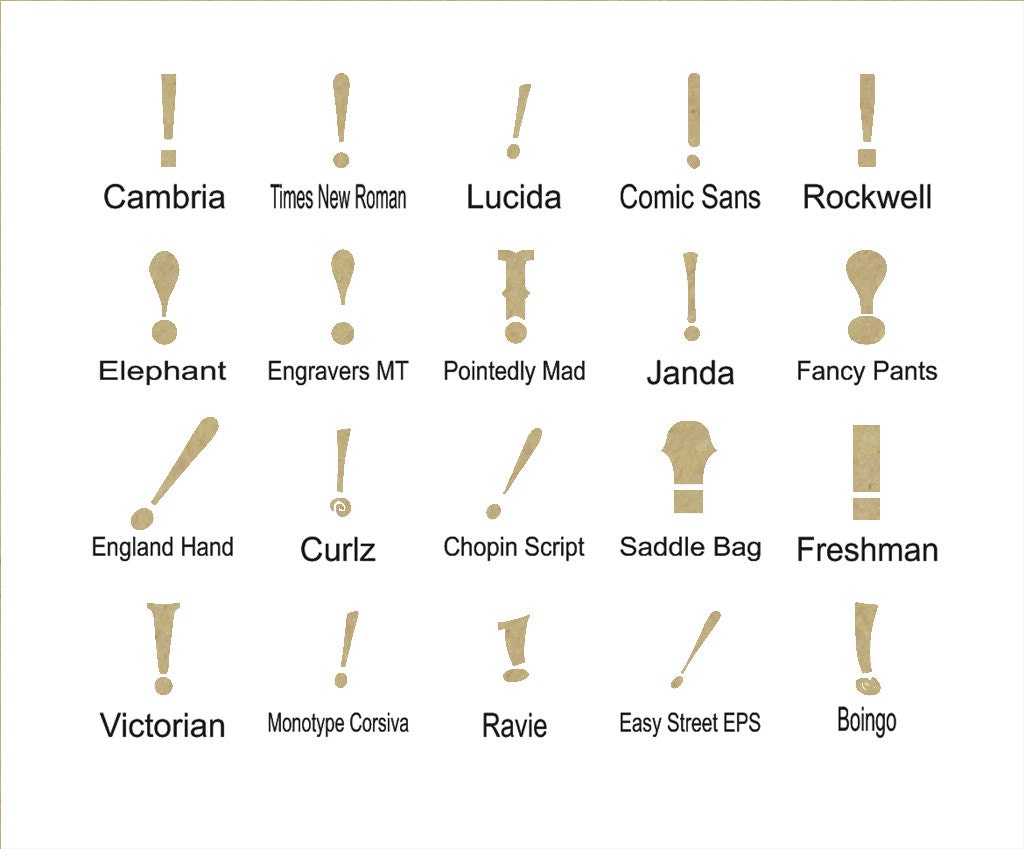 Cool Exclamation Points