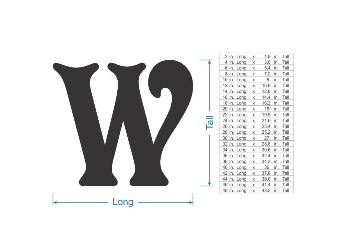 Wooden Monogram Letter w Large or Small - Etsy