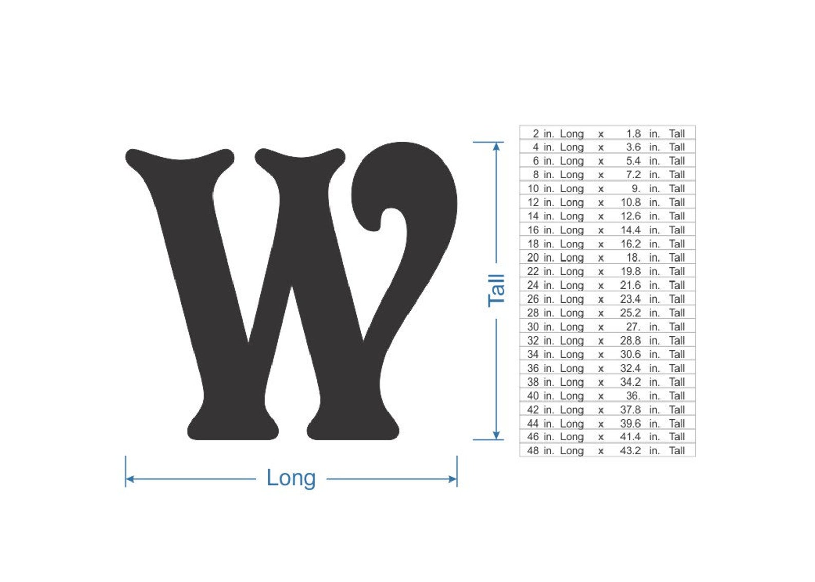 Wooden Monogram Letter w Large or Small - Etsy