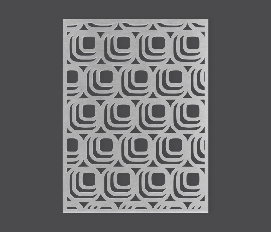 Metal Rounded Square Fretwork Panel - Mandala Wall Art for Home Decor ...