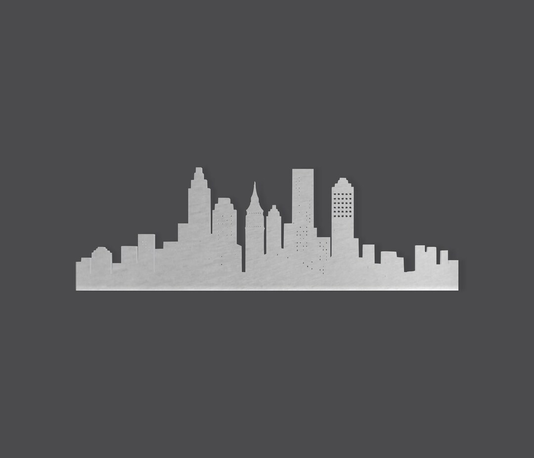 Metal Wall Art Metal Sign City Skyline, Metal Cutout, Wall Art, Home ...