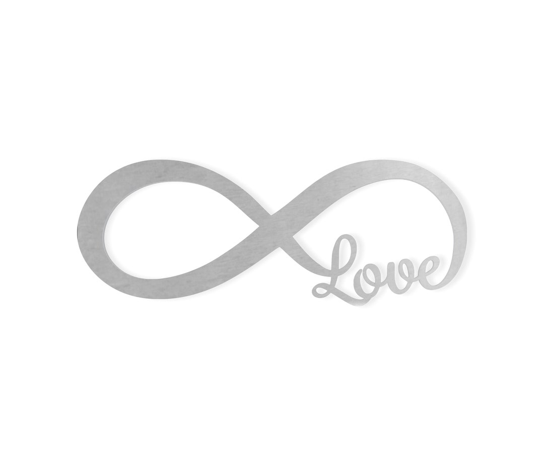 Metal Wall Art Wall Decor, Infinity Love Monogram - Cutout, Home Decor ...