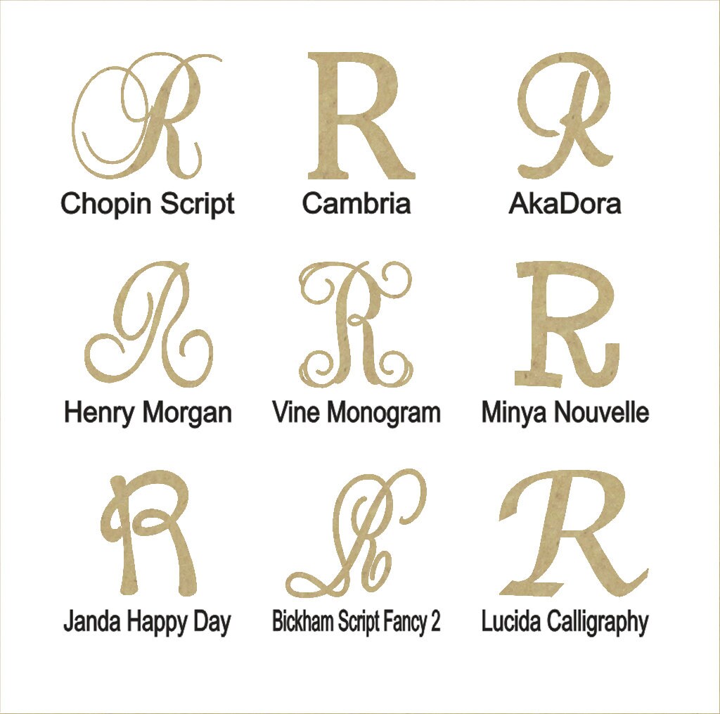 Wooden Letter R Large or Small Unfinished Unpainted - Etsy