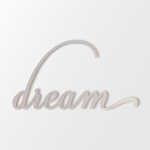 Metal Wall Art DREAM Wall Decor Word - Cutout, Home Decor, Unfinished ...