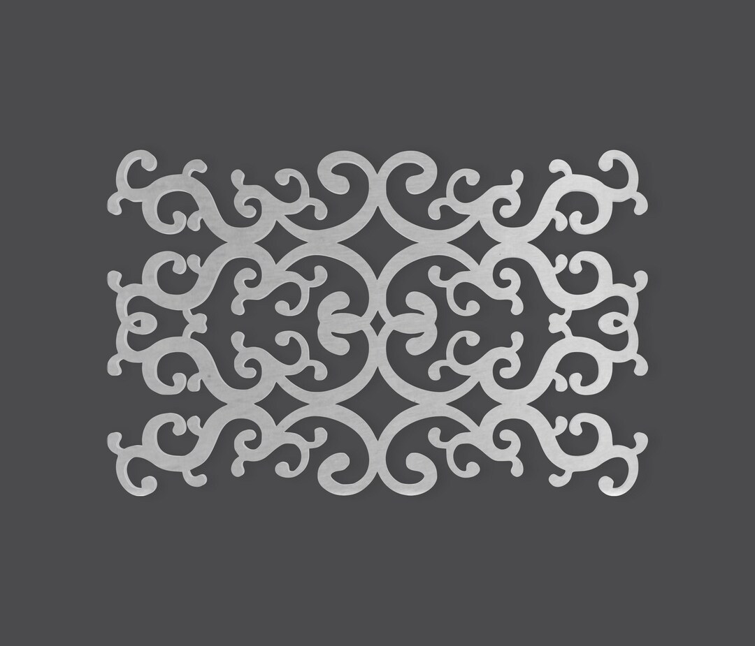 Unfinished Metal Swirl Wall Art Panel: Customizable Sizes - Etsy