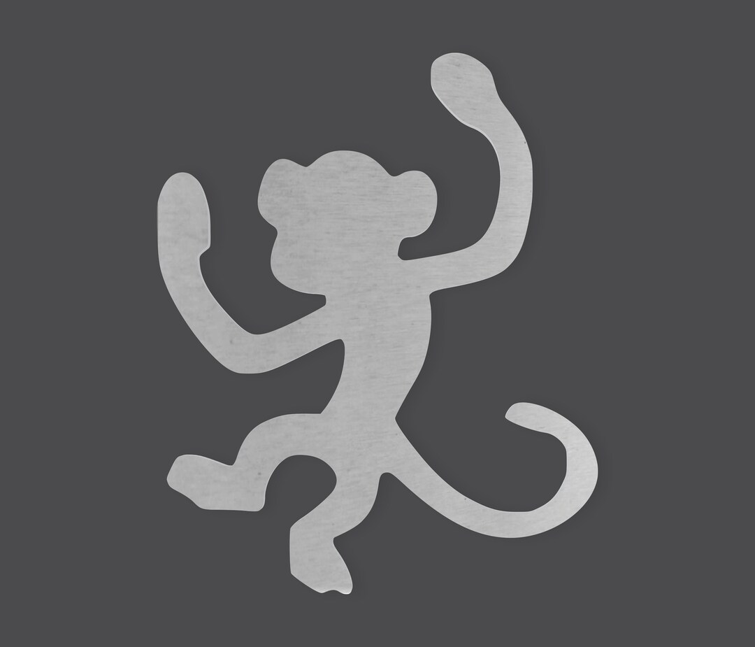 Metal Wall Art Metal Sign Monkey, Metal Cutout, Wall Art, Home Decor ...
