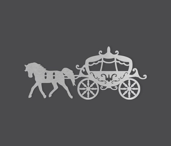 Metal Wall Art Metal Horse Drawn Carriage Vintage Cutout - Etsy