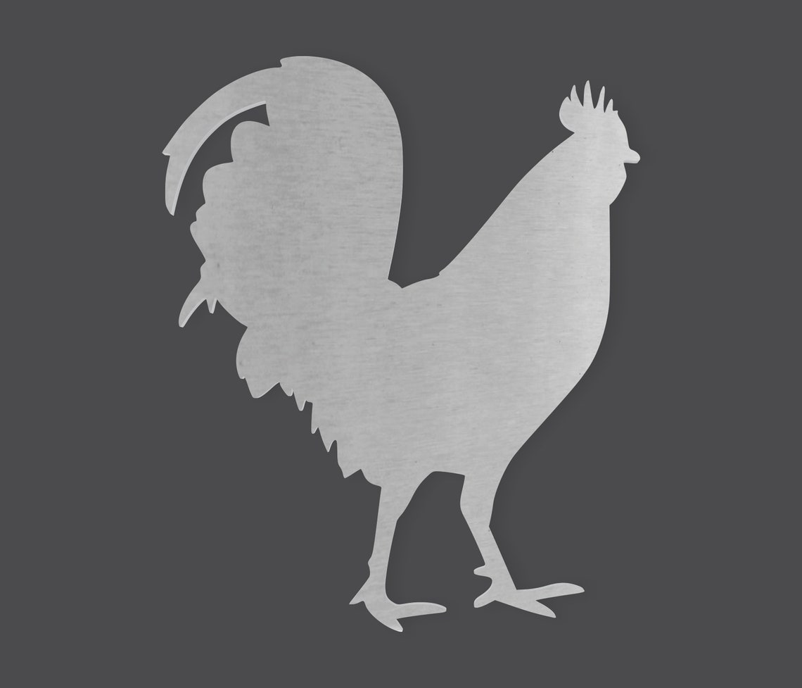 Metal Wall Art Metal Sign Rooster Rooster Art Metal Cutout - Etsy