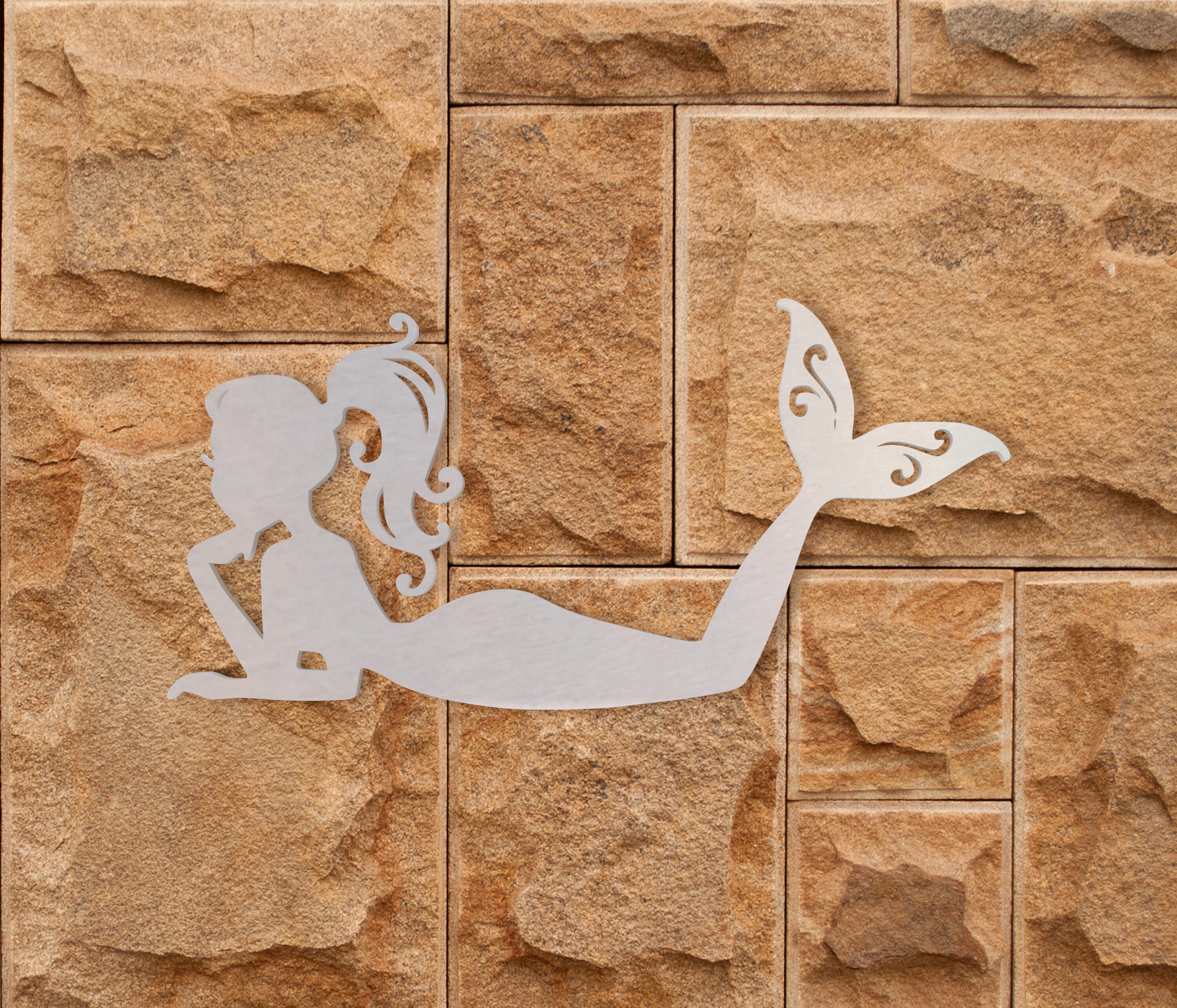 Metal Wall Art Metal Sign Mermaid Princess Metal Cutout Wall - Etsy