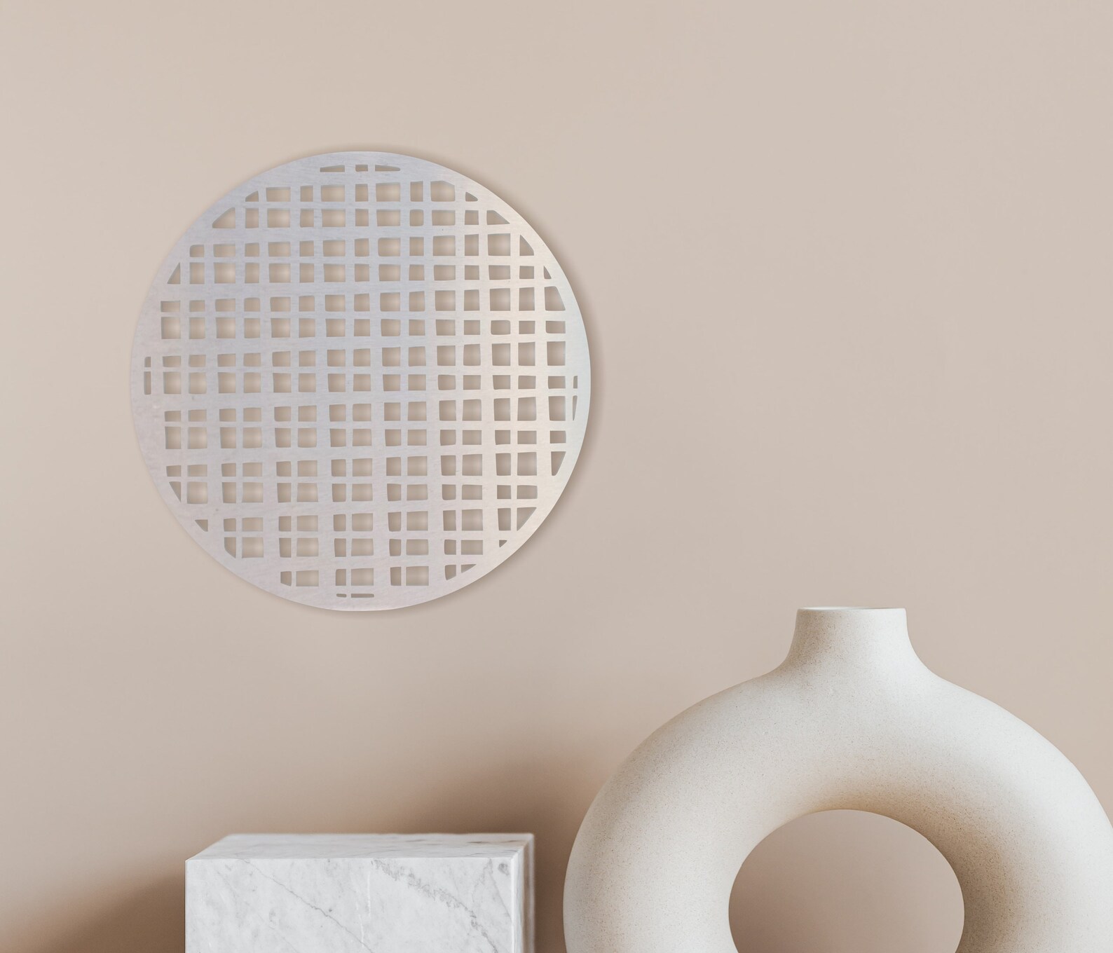 Metal Wall Art Metal Sign Hatch Round Lace Metal Cutout - Etsy