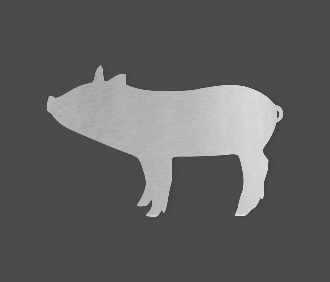 Metal Wall Art Metal Sign Pig, Pig Cutout, Metal Cutout, Wall Art, Home ...