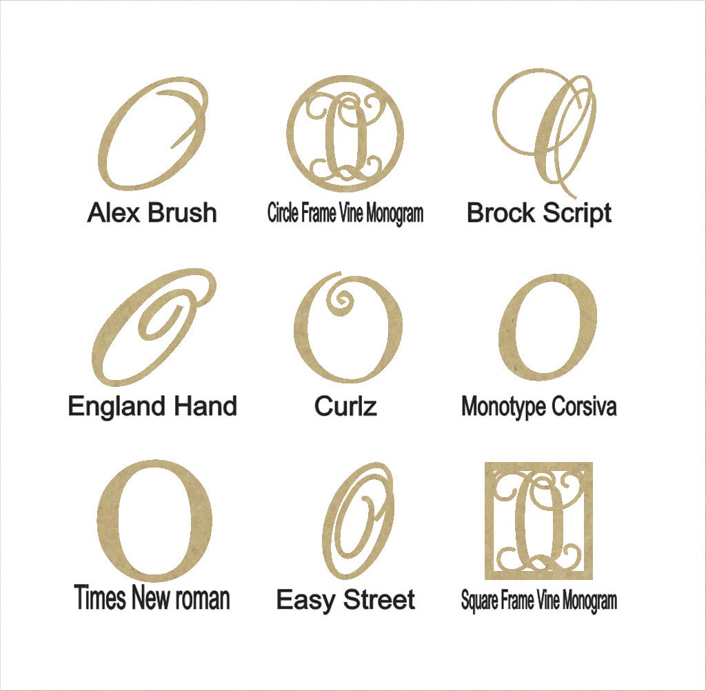 Fancy Letter O Designs
