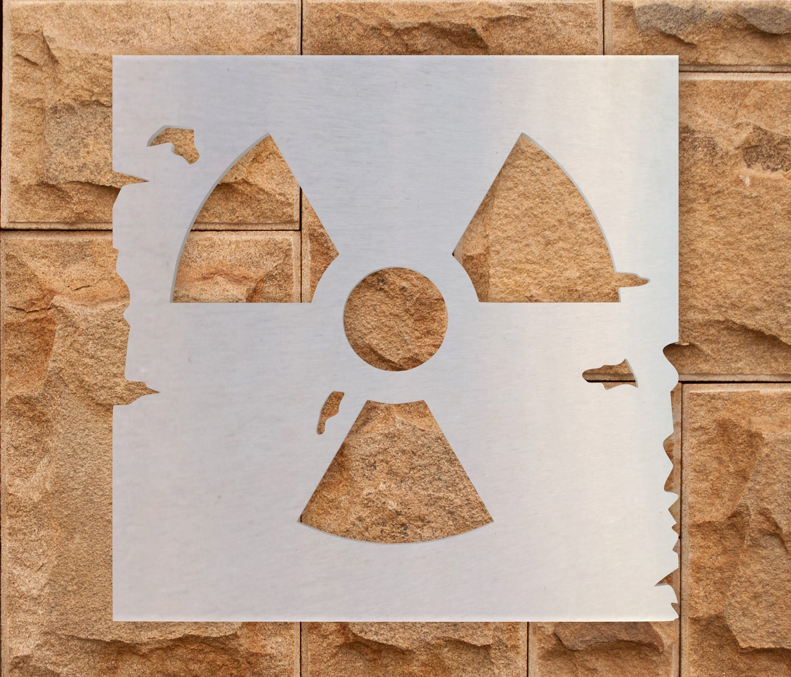 Metal Wall Art Metal Radiation Sign Metal Cutout Wall Art - Etsy
