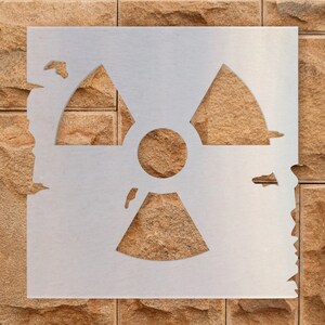 Metal Wall Art Metal Radiation Sign, Metal Cutout, Wall Art, Home Decor ...