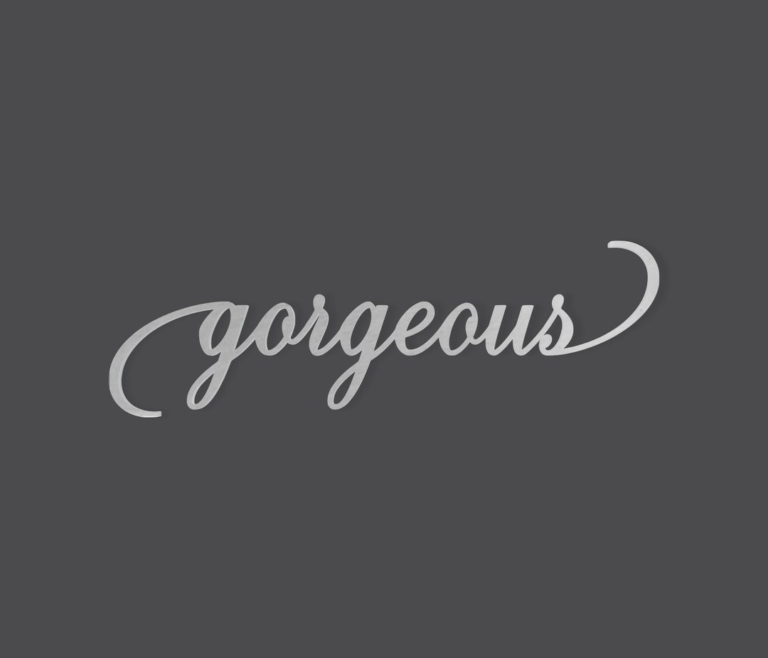 Metal Wall Art GORGEOUS Wall Art Word Cutout - Etsy