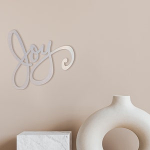 Metal Wall Art Word Cutout "joy" - Cutout, Home Decor, Unfinished and ...