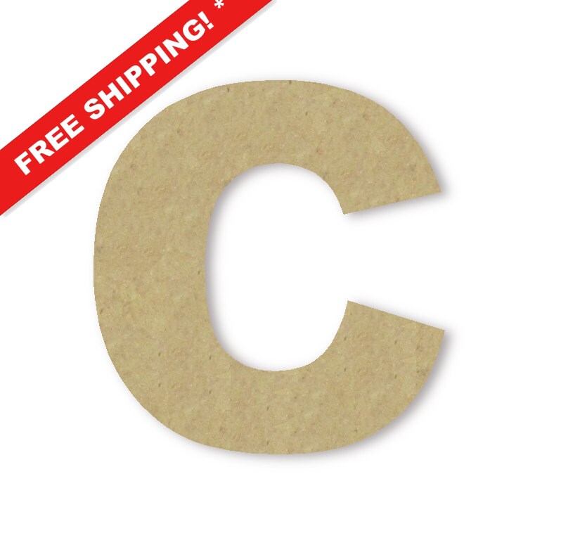 Unfinished Wooden Letter C: UNFINISHED Sizes 1 | Etsy