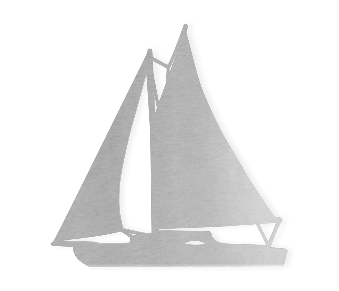 Metal Wall Art Metal Anchor, Cutout, Sail Boat, Seaside Decor, Seaside ...