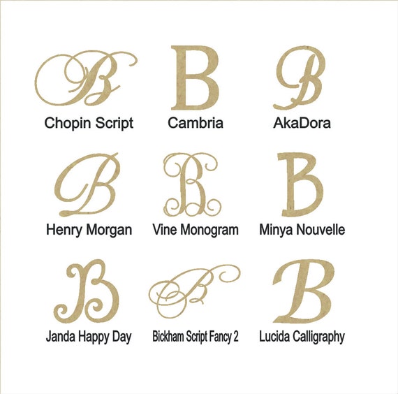 Letter B In Different Styles