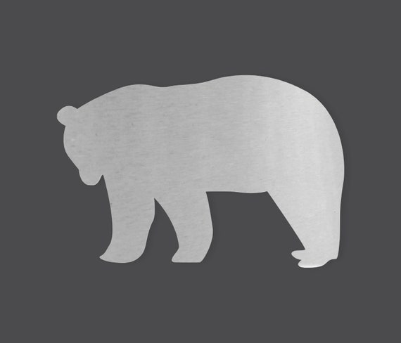Metal Wall Art Metal Bear Cutout Animal Cutout Wall Decor - Etsy