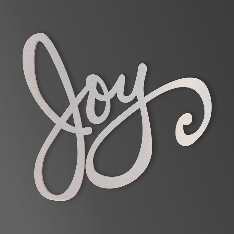 Joy Metal Sign - Etsy