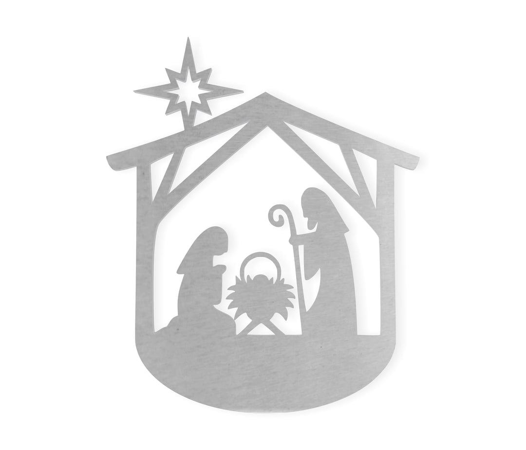 Arte de pared de metal Belén de metal, recorte de metal, arte de pared ...