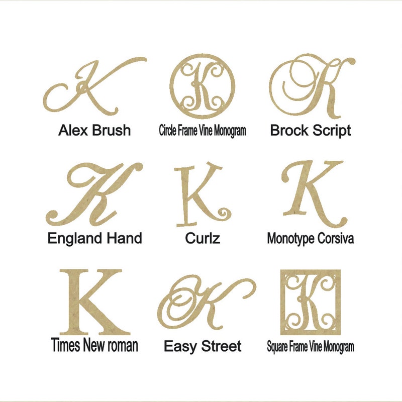 Letter K Sign - Etsy