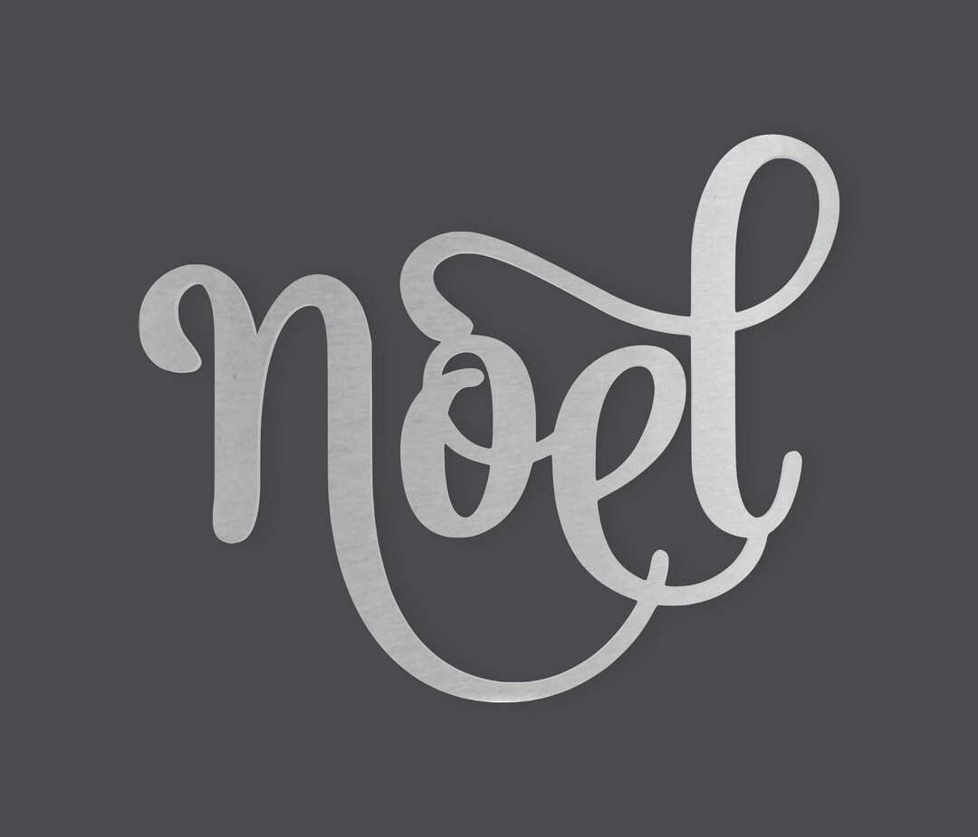 Metal Noel Sign: Unfinished Steel Christmas Wall Decor - Etsy
