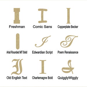 Wooden Letter “I” Large or Small, Unfinished, Unpainted -- Perfect for ...