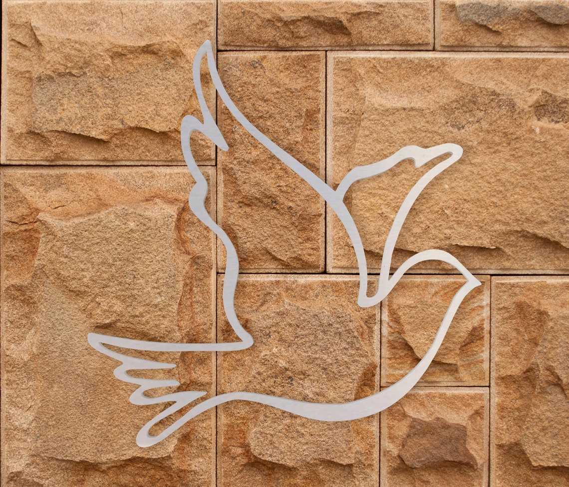 Metal Wall Art Metal Sign Dove Ornament or Accent Great for - Etsy