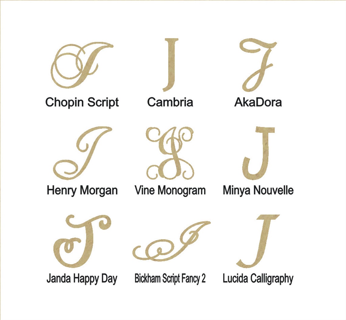 Wooden Wedding Cake Topper Letter J Also Perfect for - Etsy