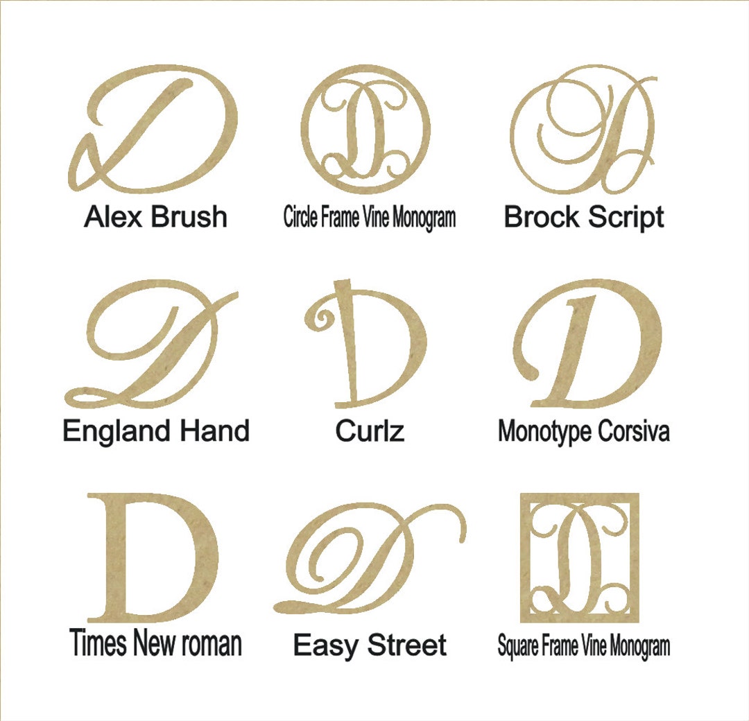 Wooden Letter “D” Large or Small, Unfinished, Unpainted -- Perfect for ...