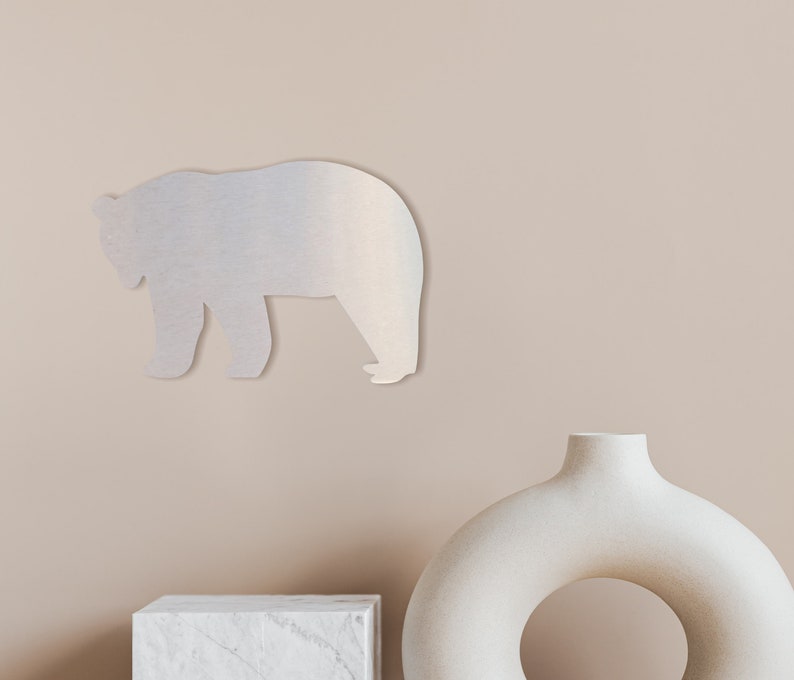 Metal Wall Art Metal Bear Cutout Animal Cutout Wall Decor - Etsy