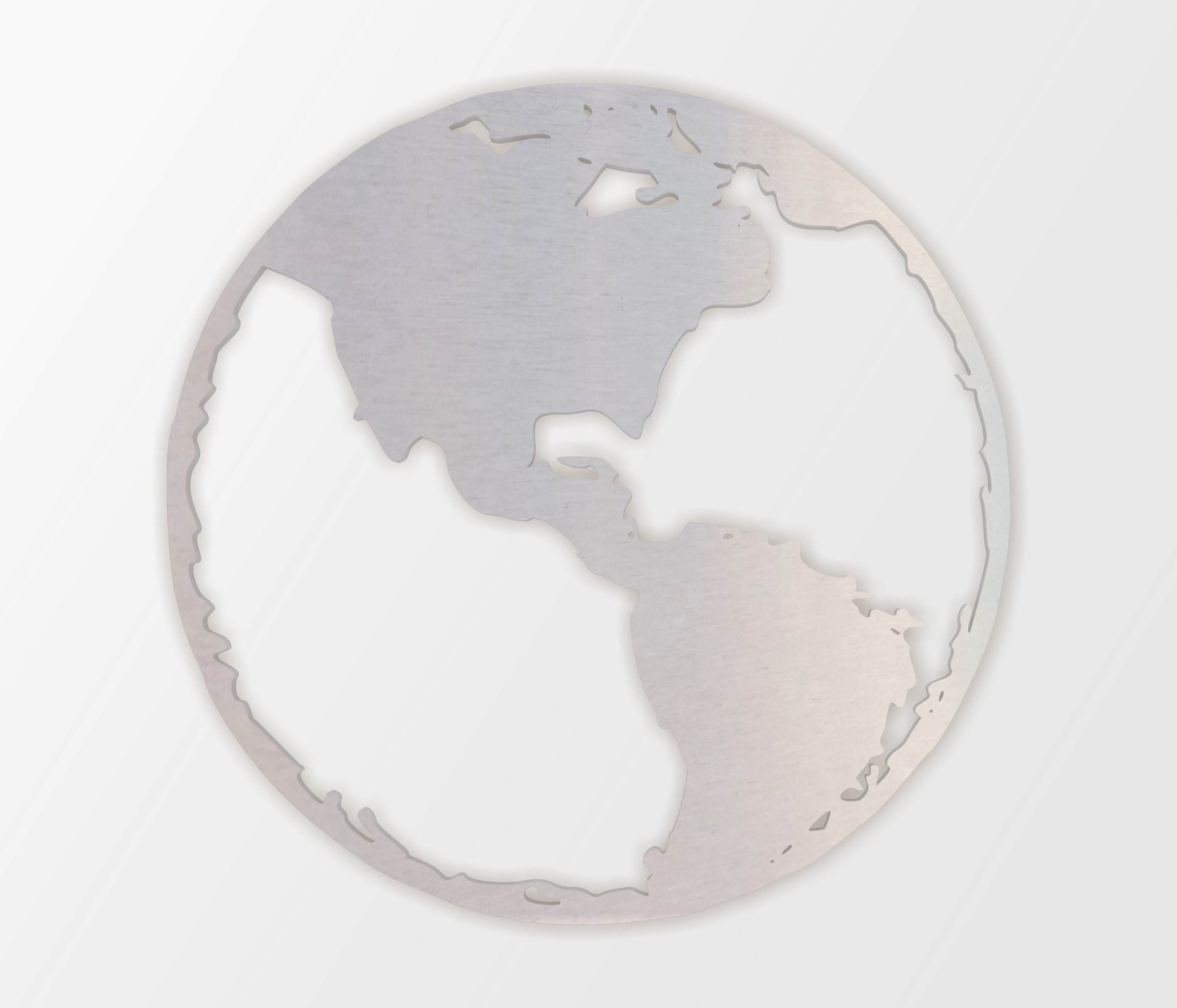 Metal Wall Art Metal Sign Globe Metal Cutout Wall Art Home - Etsy