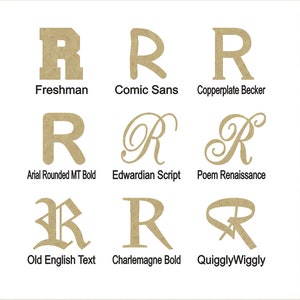 Wooden Letter “R” Large or Small, Unfinished, Unpainted -- Perfect for ...