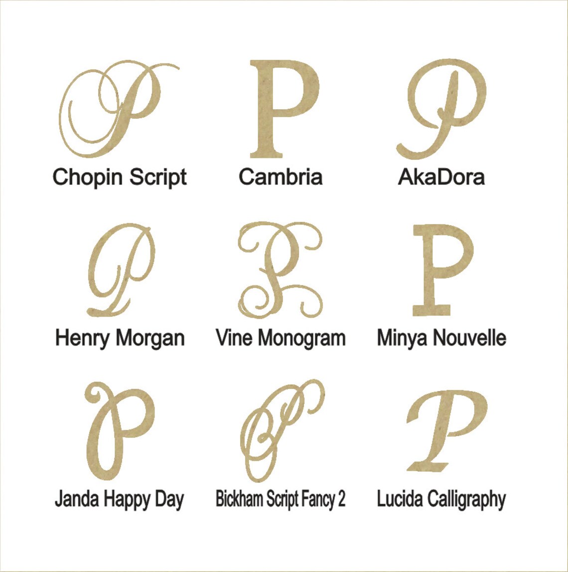 Wooden Wedding Cake Topper Letter P Also Perfect for - Etsy